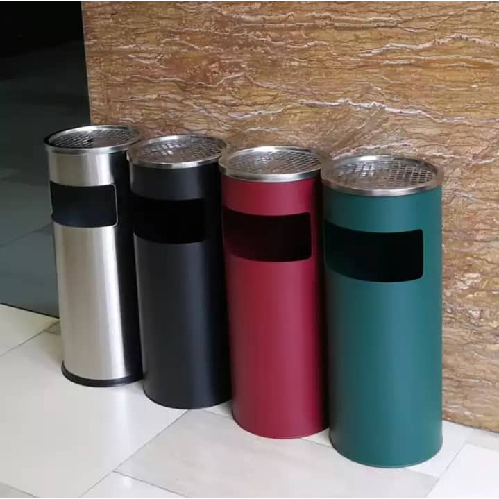 Shopping Stainless Steel Hotel Lobby Dustbin Hotel Room Trash Bin ...