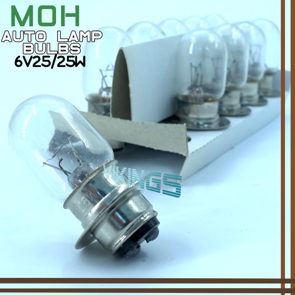 TAIWAN MOH HEADLAMP BULB!! 6V25/25W GBO C70 C50 RC80 RC100 FAME RGSPORT ...