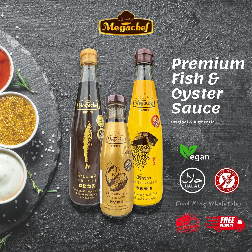 MOQ 2PCS Megachef Sos Tiram Kicap Ikan 600ml 700ml Halal No Msg Natural ...