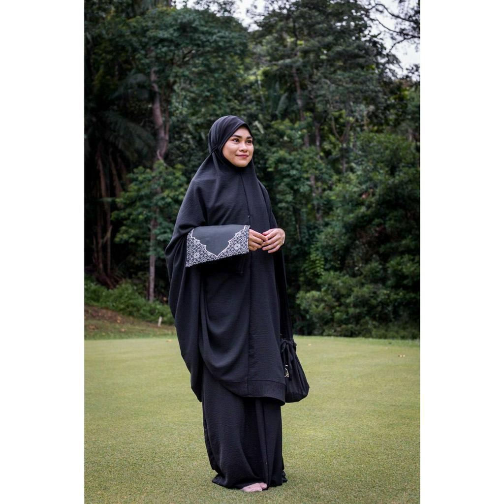 SET TELEKUNG DAN JUBAH NUNHA MARKAZ TIJAARI BY NEELOFA (SET TELEKUNG/MINI SEJADAH) | Shopee Malaysia