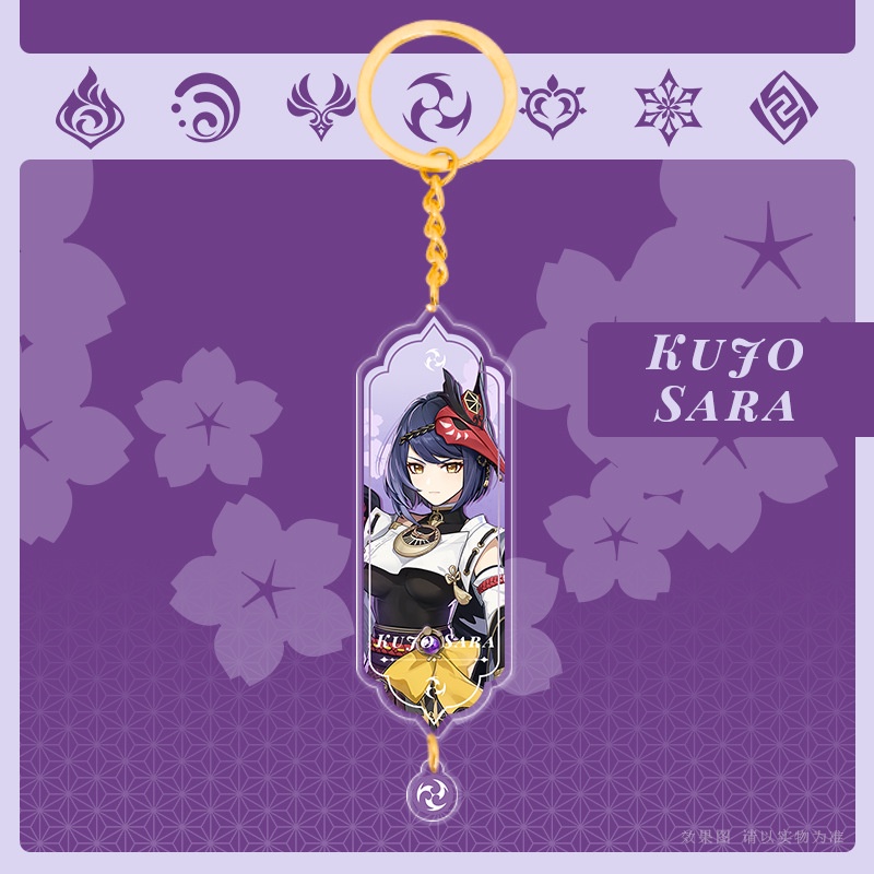 Genshin impact keychain Double Layer Sandwich Pendant genshin impact ...