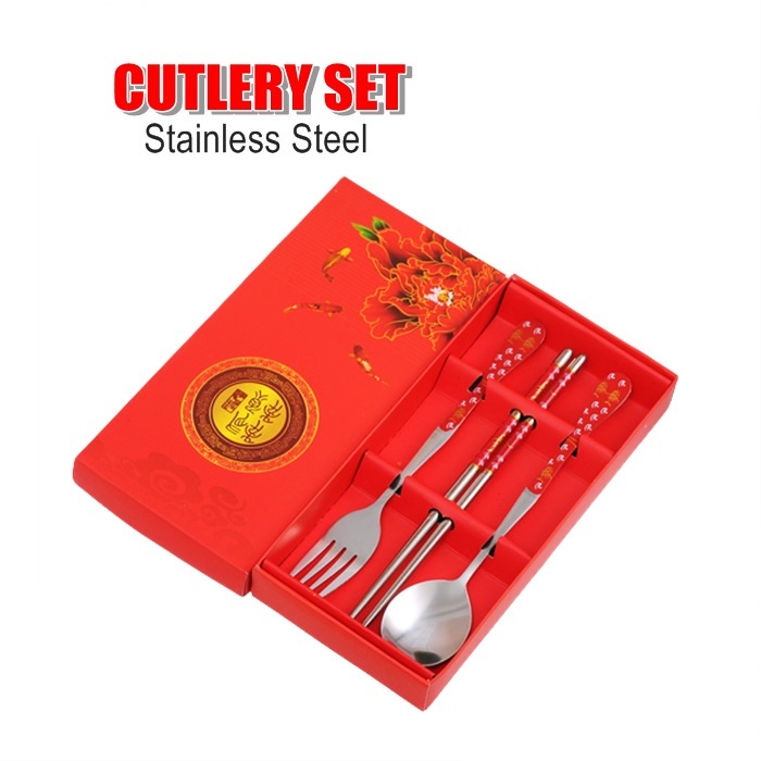 Cutlery Set Stainless Steel 3PCS Tableware Set With Box Portable ...