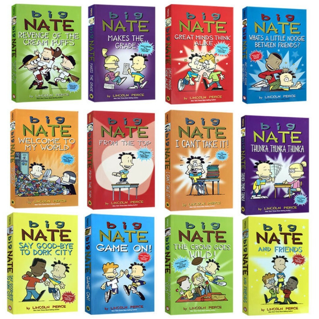 Big Nate by Lincoln Peirce [Full Color] with Pull Out Poster 【12Books ...