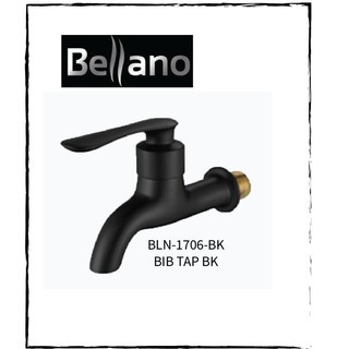 BELLANO STAINLESS STEEL WALL BIB TAP BLACK / kepala paip air dinding ...