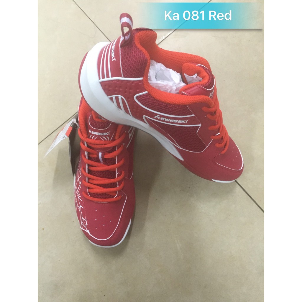 Badminton Shoes, Kawasaki K081 red Volleyball Shoes (Genuine) | Shopee ...