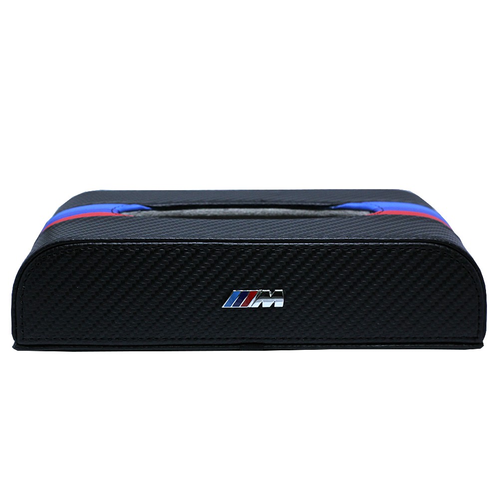 BMW M Sport Tri Color Premium Carbon Look Tissue Box Small Shopee Malaysia