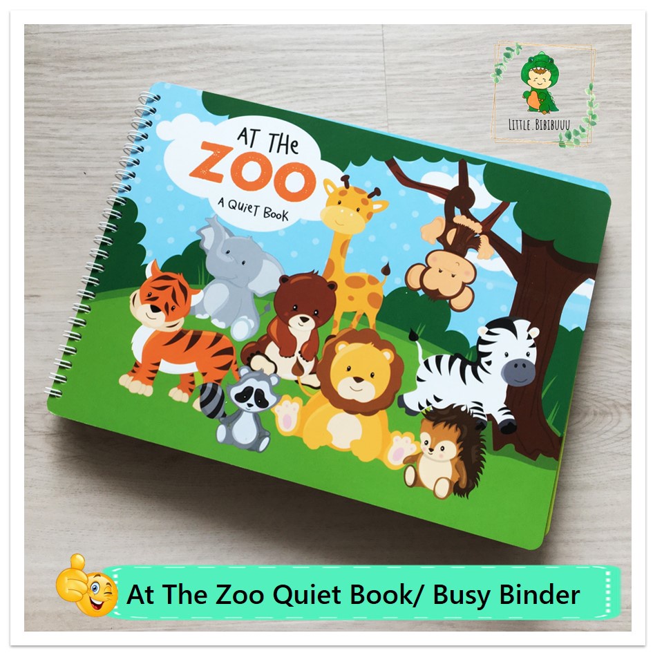 At The Zoo - Busy Book/ Quiet Book/ Interactive Activity Book/ Learning ...