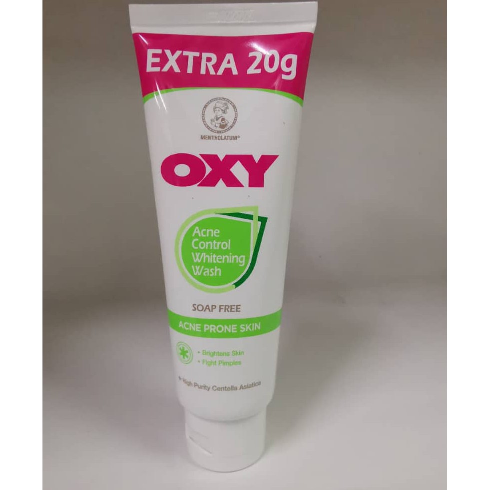 Oxy Acne Control Whitening Wash(Soap Free) 100g EXTRA 20g | Shopee Malaysia