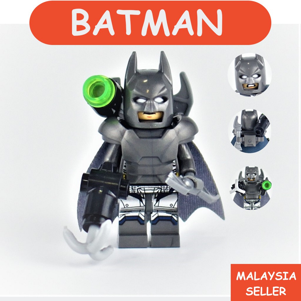 LEGO Compatible Batman Armored DC Hero Superhero minifigure | Shopee ...