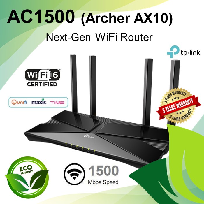 TP - Link Archer AX10 (AX1500) Next-Gen Wi-fi 6 Router | Shopee Malaysia
