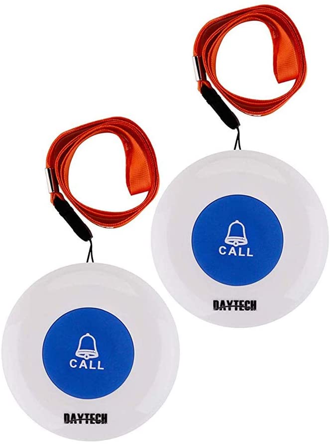 Wireless Caregiver Pager Softly Sound Alert System Nurse Call Help ...