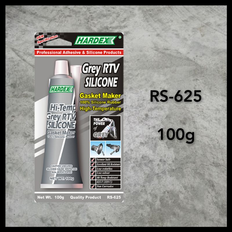 HARDEX RS-625 GREY RTV SILICONE GASKET MAKER GUM 100G | Shopee Malaysia