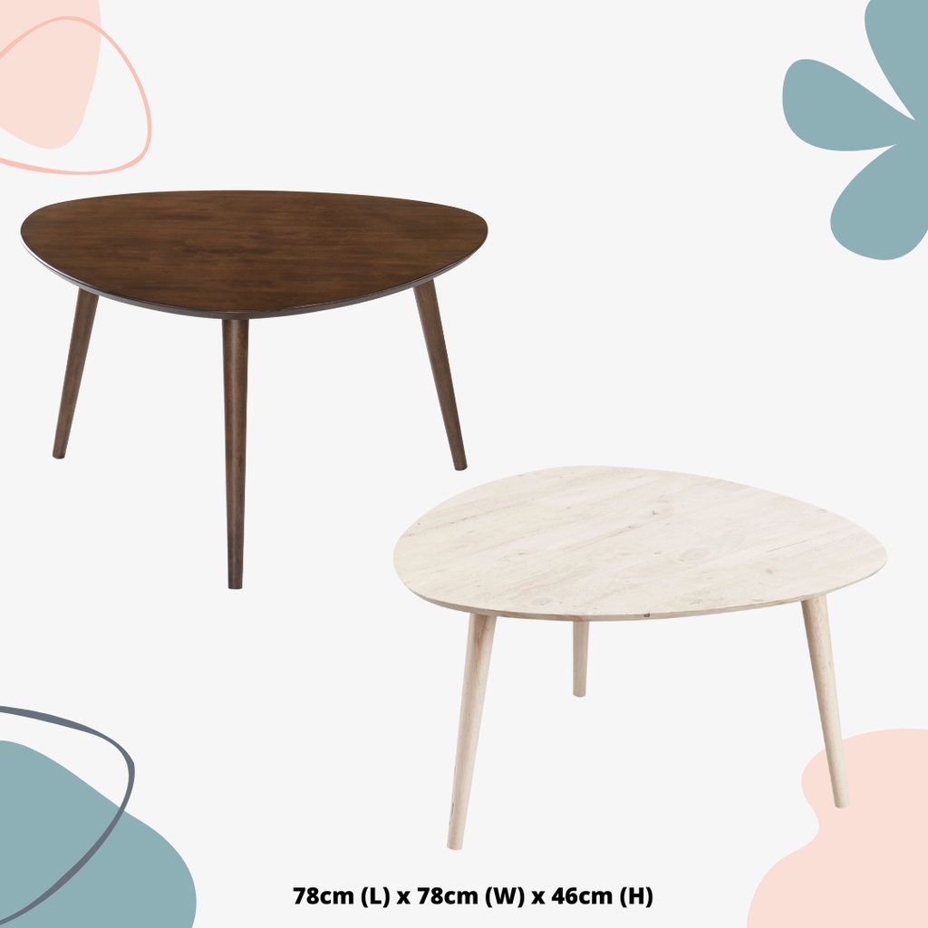 SHIRO Coffee Table Modern Kopi Meja Kayu Side table End Table Living ...