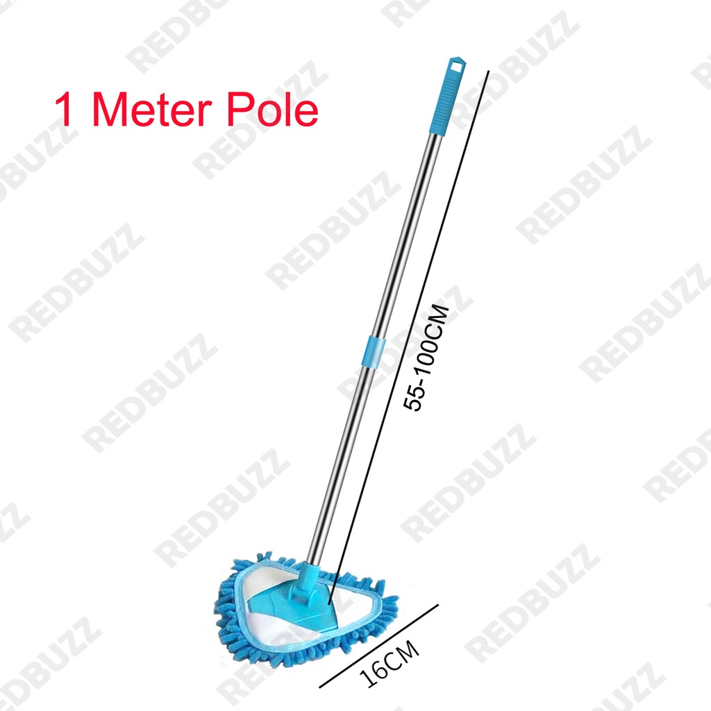 REDBUZZ Segi Tiga Mop Lantai 180 Degree Rotatable Adjustable Triangle ...