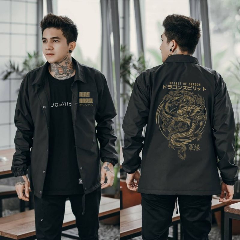 The Newest Black Japan Series Men's Coach Jacket 2022 Quality Premium ...