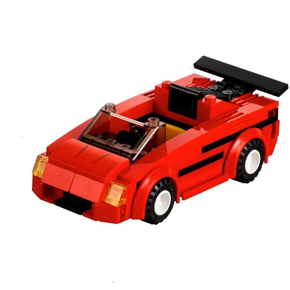 Lego City 2013 60007: High Speed Chase Red Sports Car (Split Built Set ...