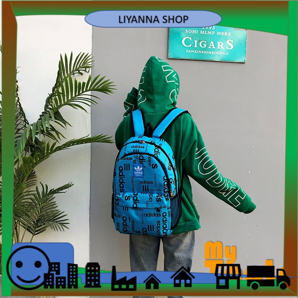 LIYANNA SHOP Adidas Many Logo Stylish Fashion Sport Travel School ...