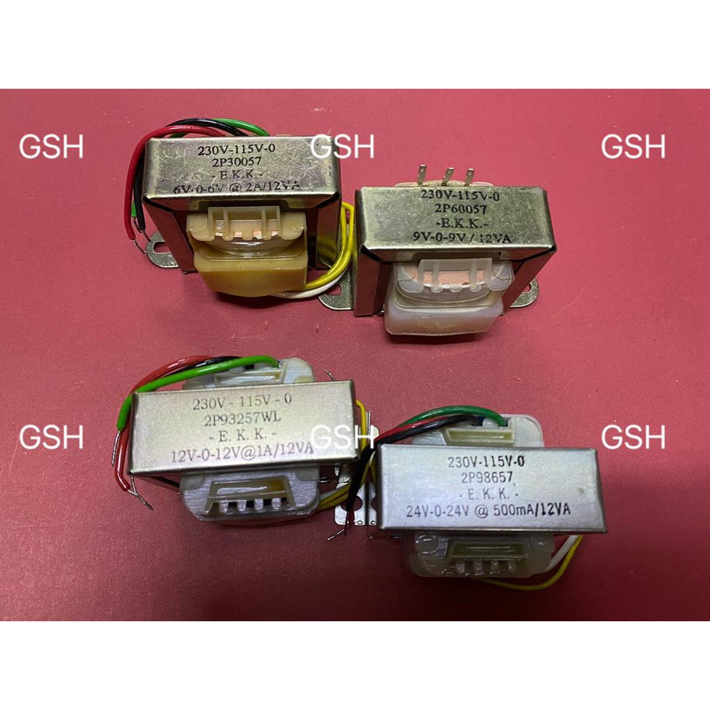 EKK 6-0-6V@12VA/9-0-9V@12VA/12-0-12V@12VA/24-0-24V@12VA TRANSFORMER ...