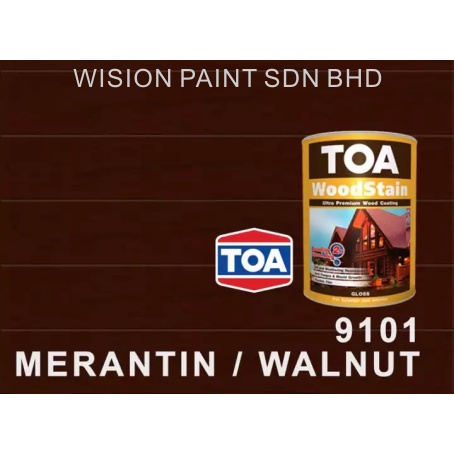 5 Litres | 5L TOA Woodstain ( GLOSS ) Interior & Exterior Wood Paint ...