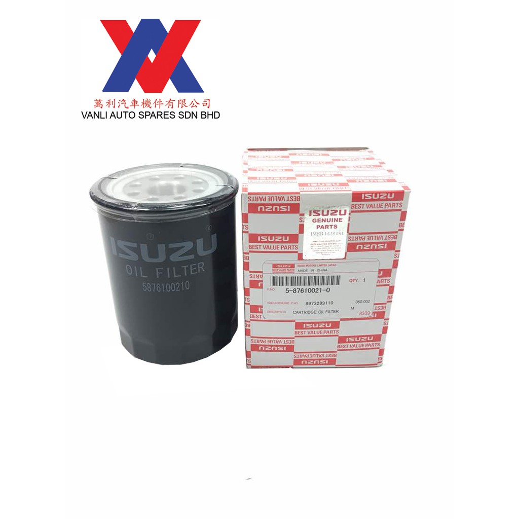 Isuzu Genuine Oil Filter for Trooper / PERKASA / NLR PRO - 58761 00210 ...