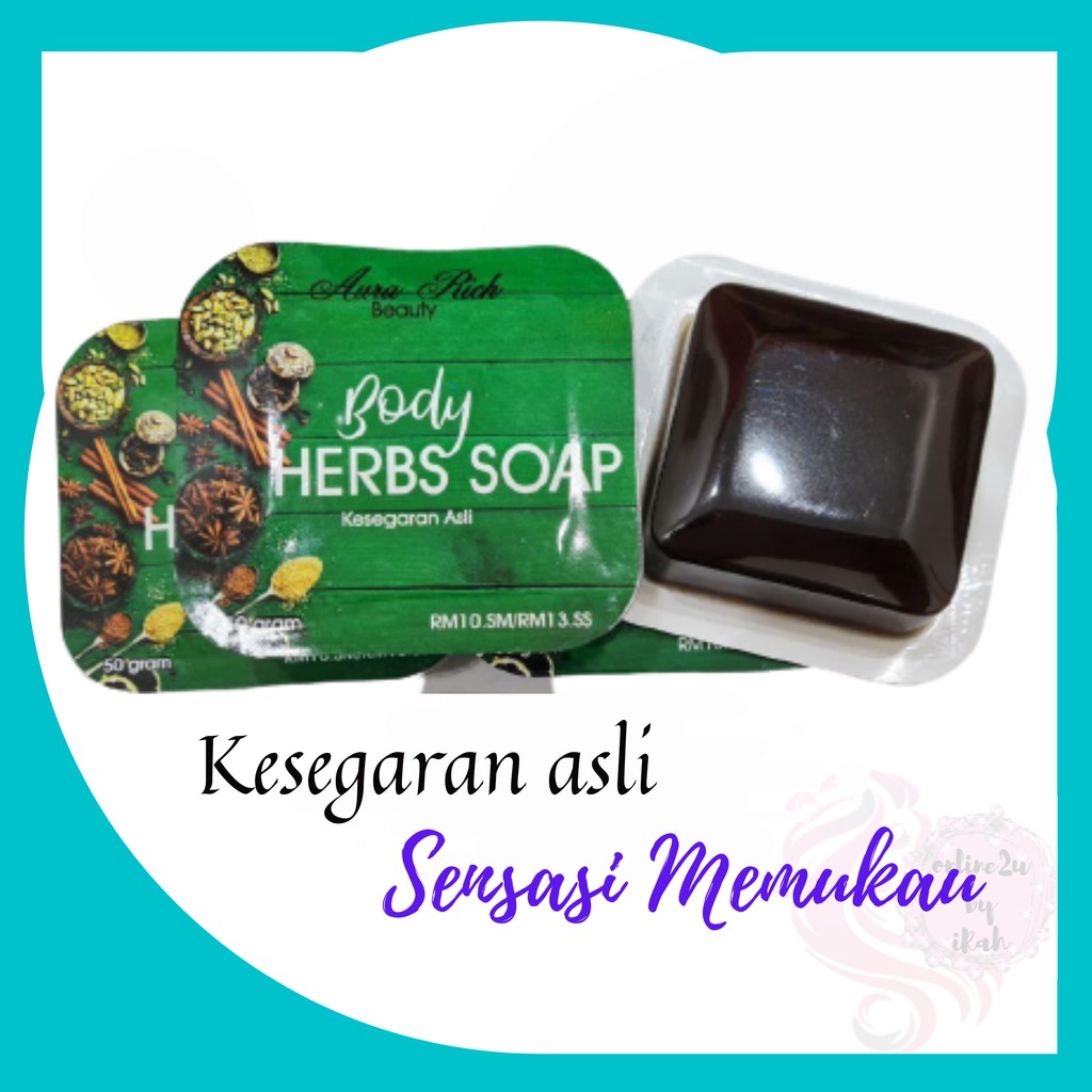 READY STOCK Body Herbs Soap- Sabun Herba Badan- Sabun Mandi- Sabun ...