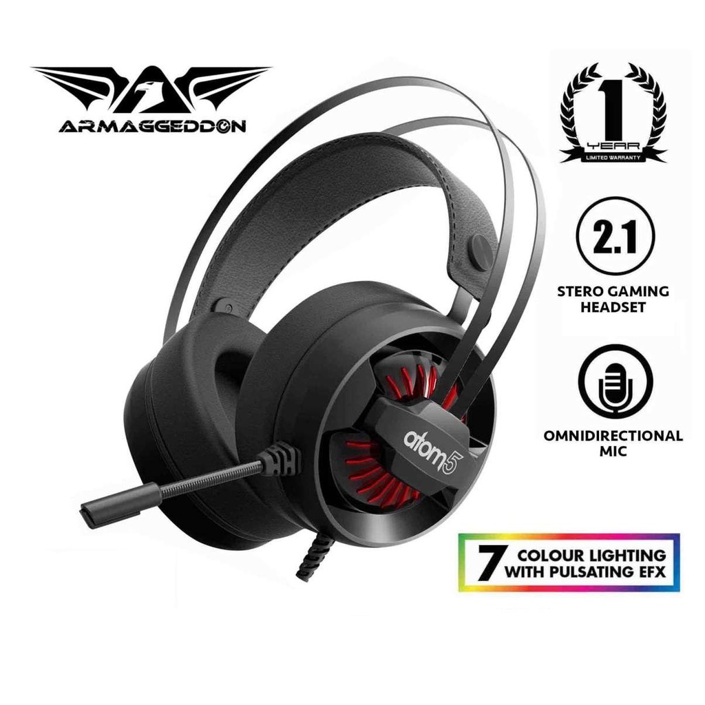 Armaggeddon Atom 5 2.1 Gaming Headset (1 Year Armaggeddon Malaysia ...