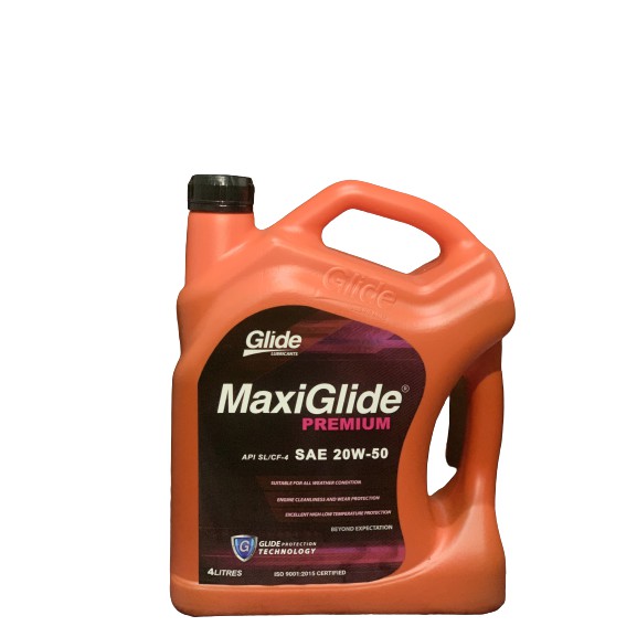 MaxiGlide Premium Mineral SAE 20W-50 ENGINE OIL 4 LITRES 100% ORIGINAL ...