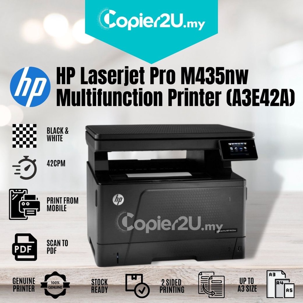 HP LaserJet Printer Pro M435nw Multifunction Desktop Printer | Shopee ...
