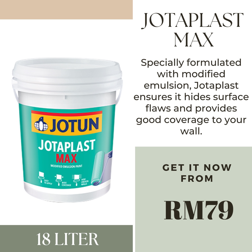 Jotaplast Max 18L Emulsion Paint Interior Wall Paint | Undercoat ...