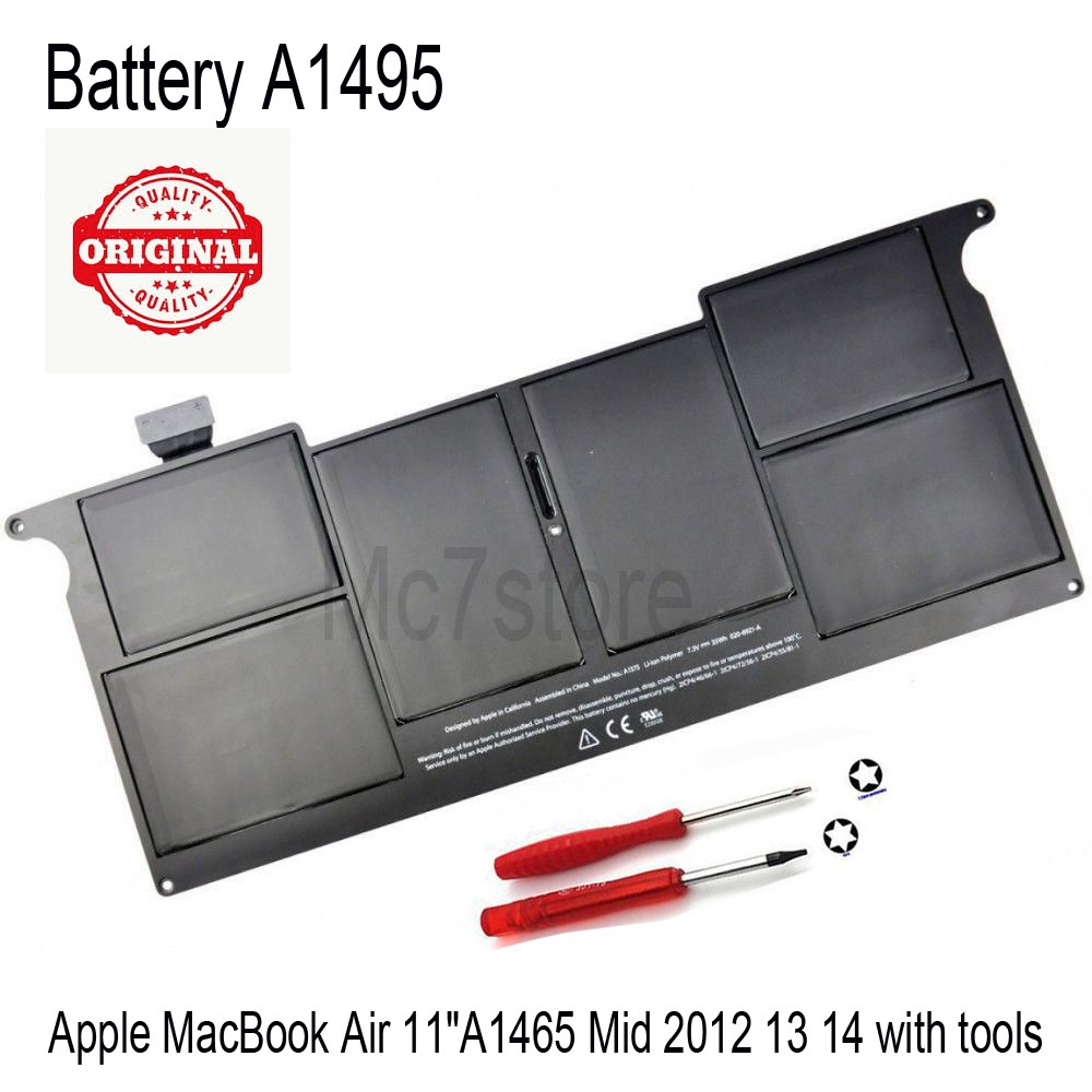 ORIGINAL A1495 Battery For 11" A1465 2011, 2012, 2013, 2014 and 2015 ...