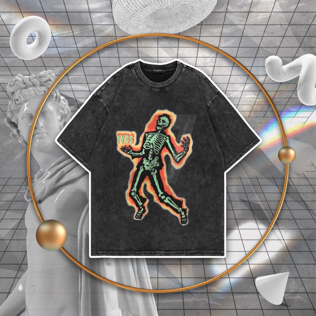 Vintage Series Punk Rock Skull Oversized Authentic Streetwear Unisex ...