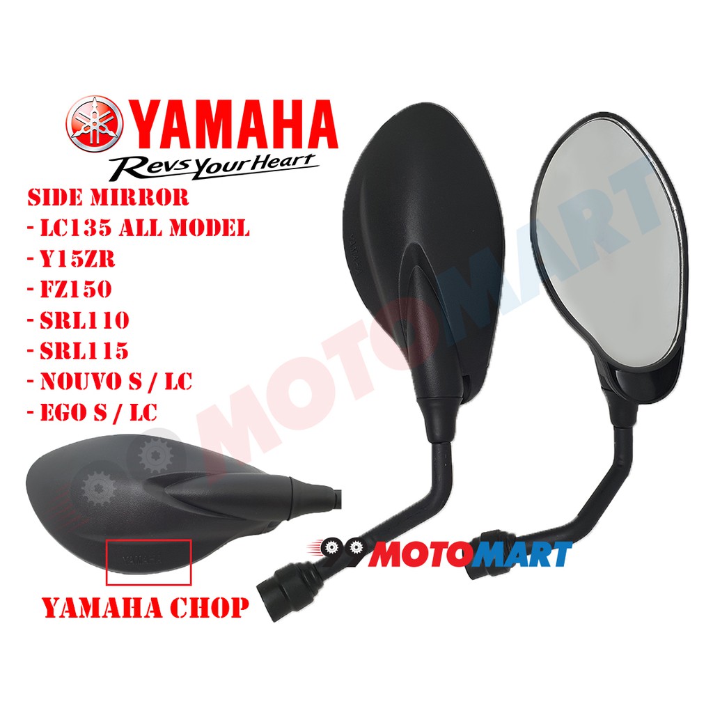 YAMAHA Side Mirror 125ZR 125Z LC135 Mirror Y125ZR Y125Z Y15 FZ150 ...