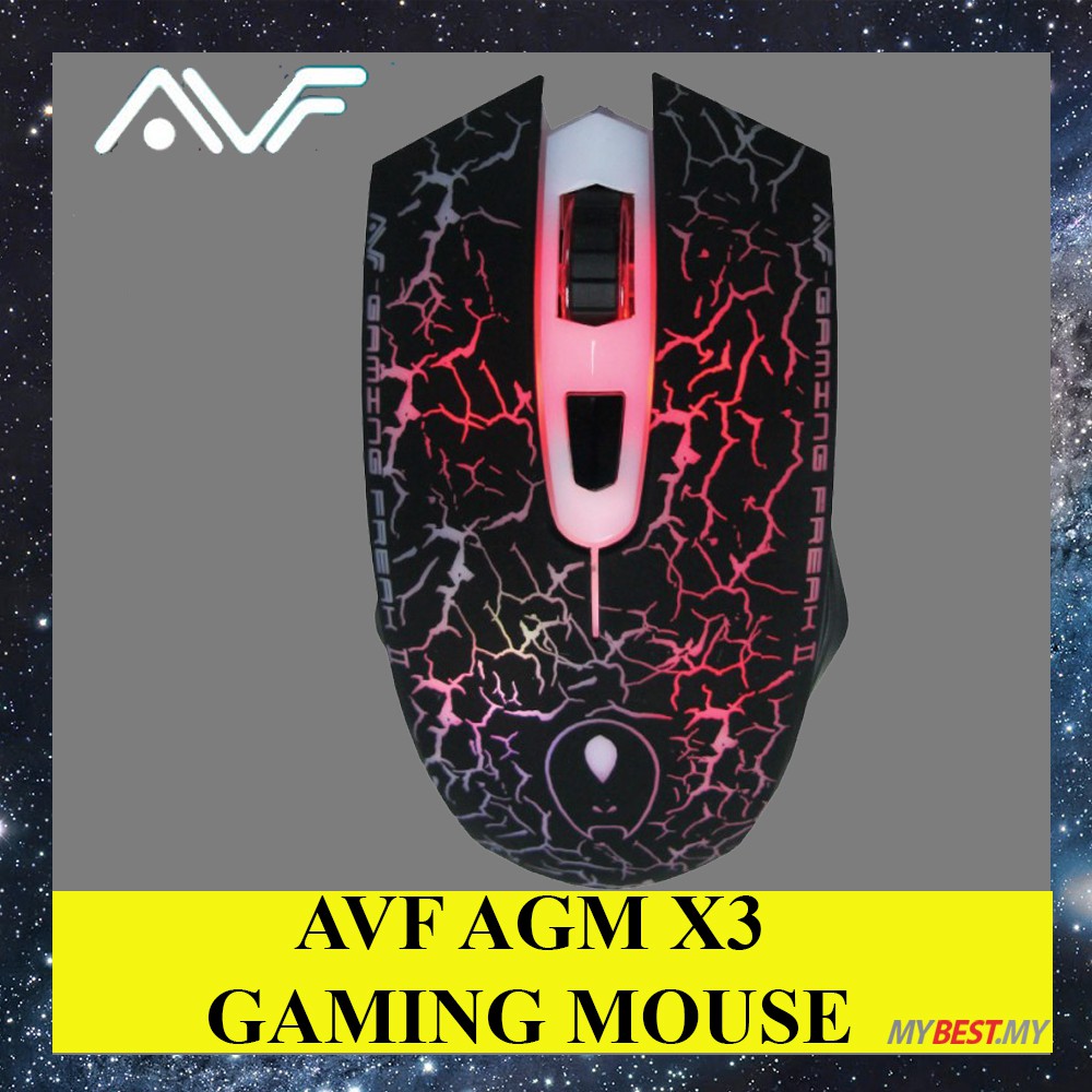 AVF AGM-X3 Wired Laser Gaming Freak II 6D Mouse | Shopee Malaysia