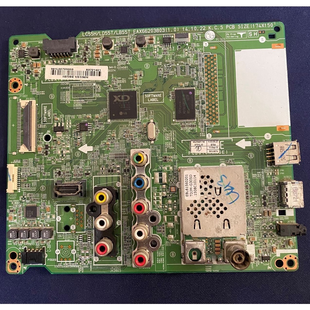 100% ORIGINAL LG Main Board 43LF540T 49LF540T EAX66203803 (1.0) EAX66203805(1.3) (XL 89 ...