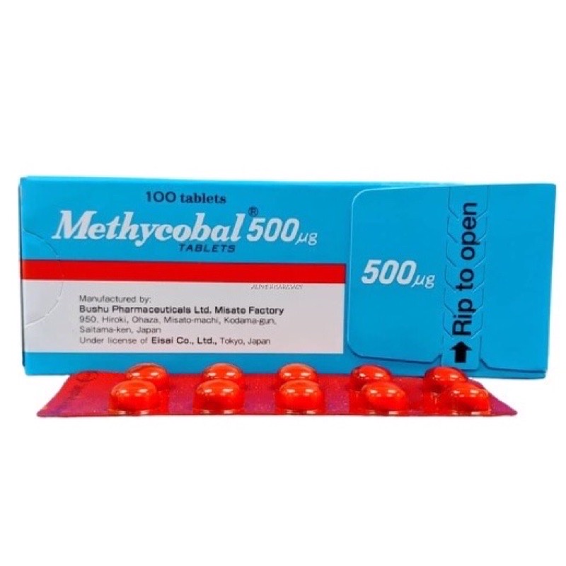 Eisai Methycobal 500 mcg tablets Mecobalamin Packing 3 × 10s with ...