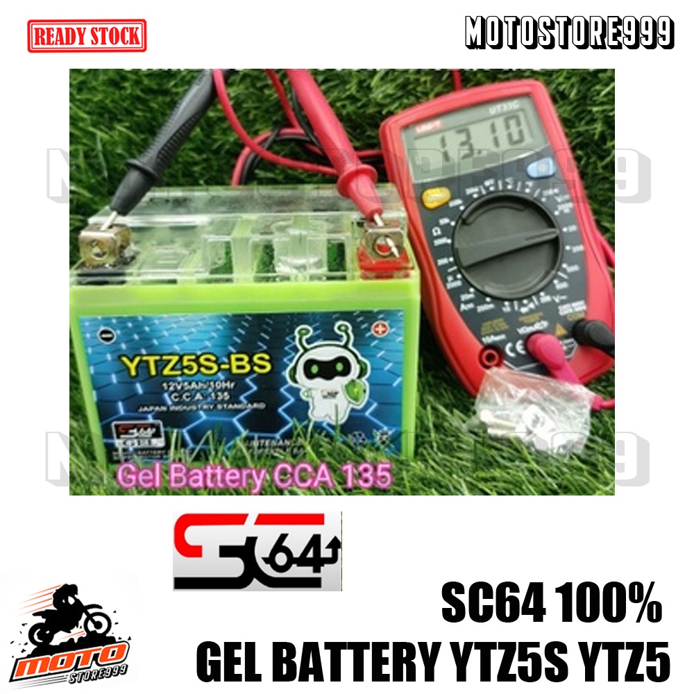 SC64 100% GEL BATTERY YTZ5S YTZ5 READY STOCK | Shopee Malaysia