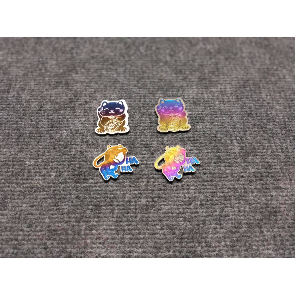 Gr2 TITANIUM LOGO GOD OF WEALTH CAT AND HAHA DOG | Shopee Malaysia