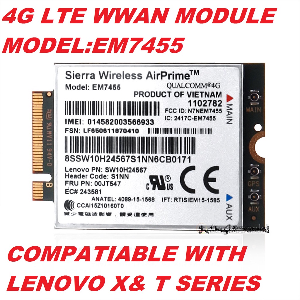 Sierra Wireless Airprime Em7455 Module Supports The Latest 4G And 3G ...