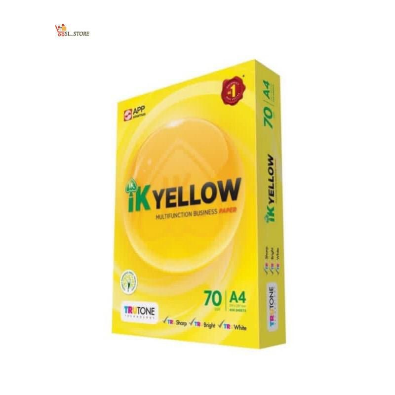 IK YELLOW A4 Paper 70gsm 450sheets / Kertas A4 | Shopee Malaysia