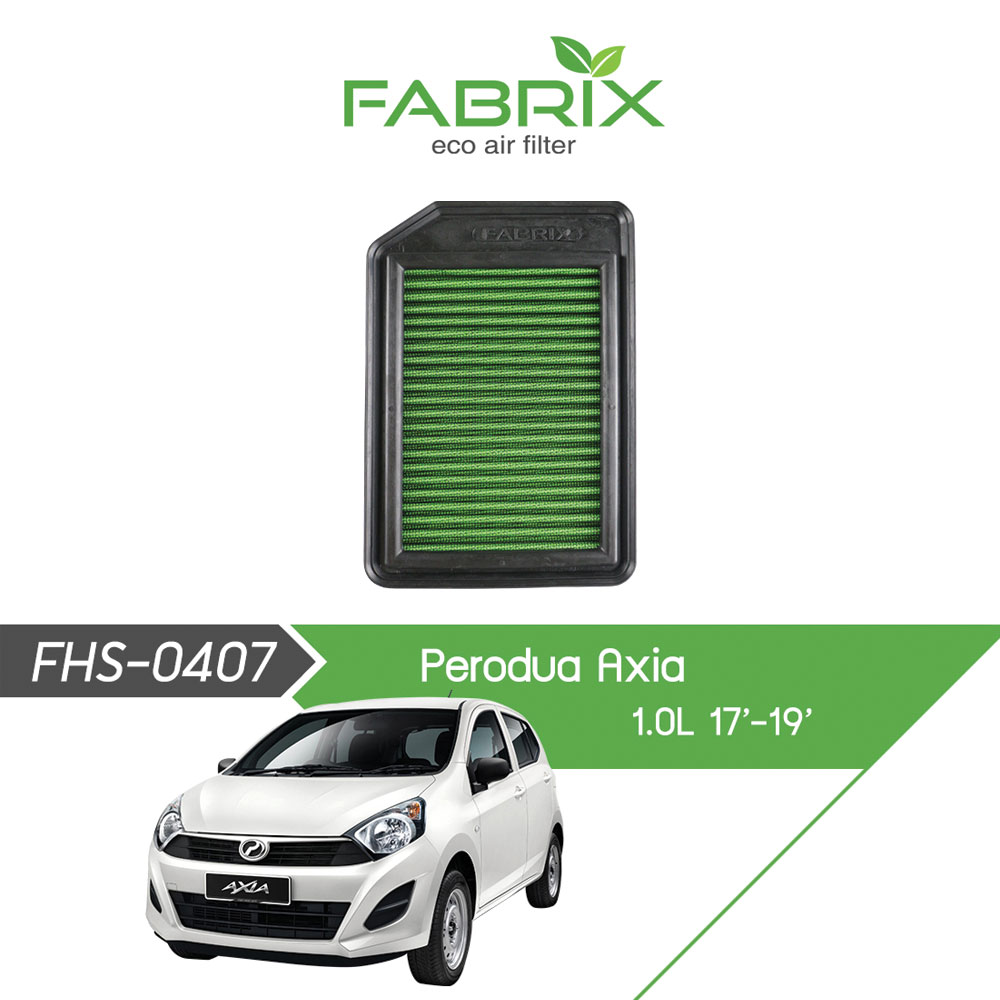 FABRIX FHS-0407 Eco Air Filter for Perodua Axia 1.0L (2017 - 2019 ...