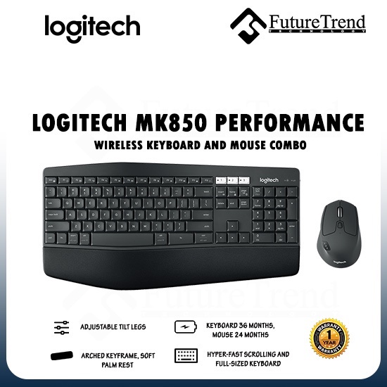 Logitech MK850 PERFORMANCE Wireless Keyboard and Mouse Combo | Shopee ...