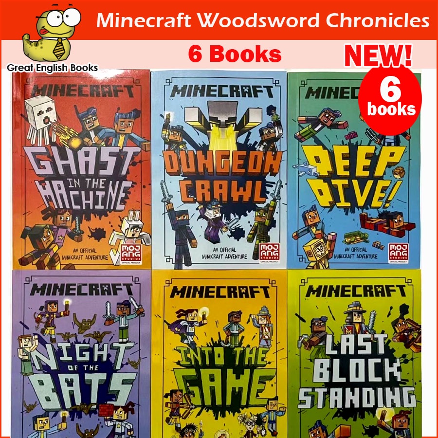 !!New!! Minecraft Woodsword Chronicles (6 Books) English Book | Shopee ...