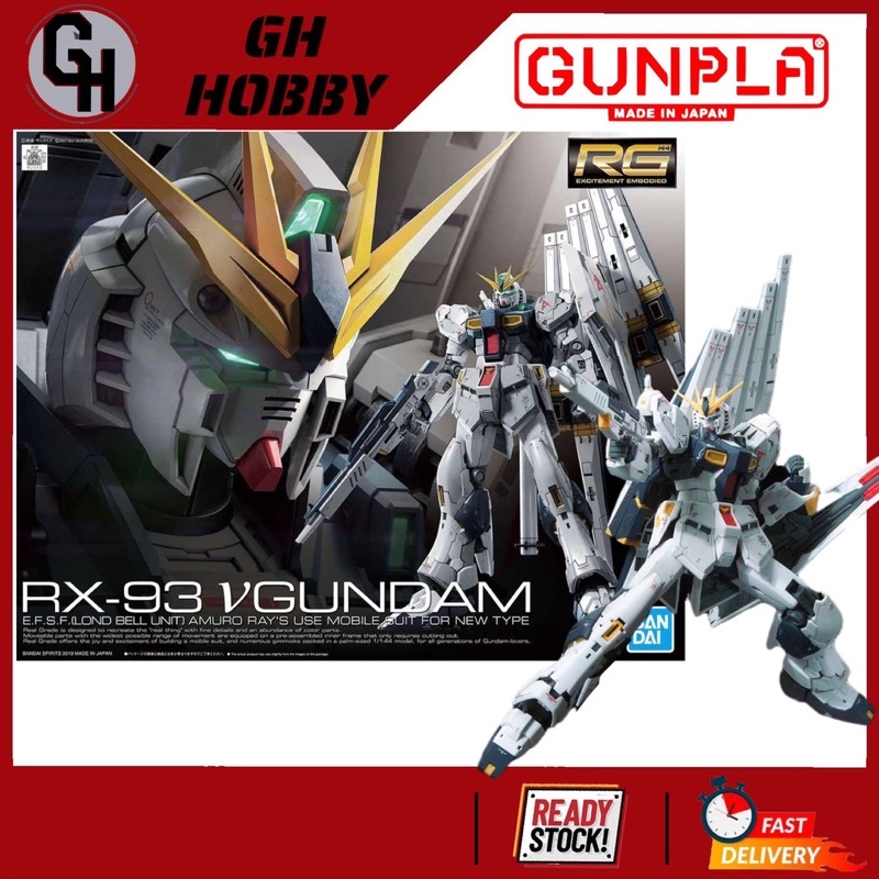 BANDAI 1/144 RG RX-93 NU GUNDAM/v GUNDAM [32] | Shopee Malaysia