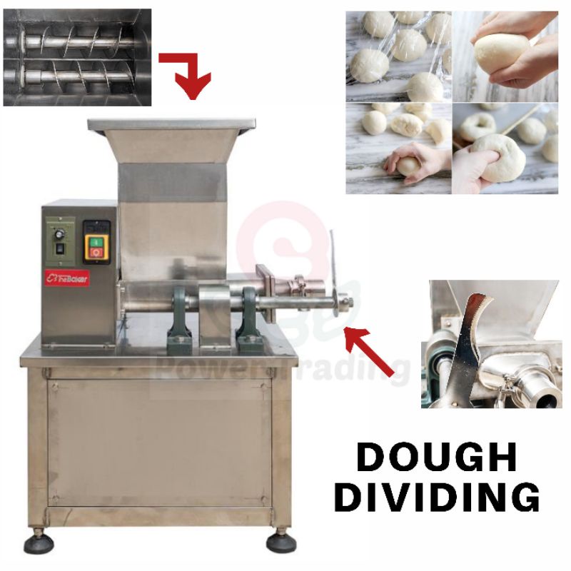 DOUGH DIVIDER MACHINE MESIN BUAT DOUGH BULAT 5GRM - 200GRM ROTI CANAI ...