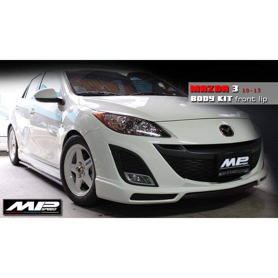 Mazda 3 sedan hatchback kEN STYLE FRONT lip skirt diffuser splitter 2008 2009 2010 2011 2012 ...