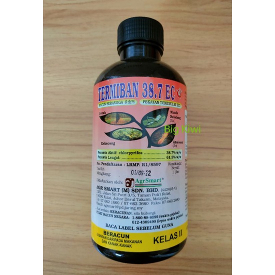 Termiban 38.7EC Chlorpyrifos 38.7% - Racun Serangga Insecticide Anai ...