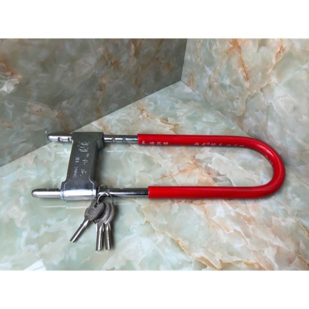 Long U-shaped lock used to lock hydraulic doors | Shopee Malaysia
