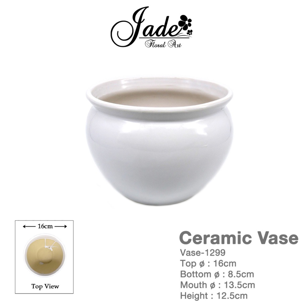 PASU ORKID / CERAMIC VASE / FLOWER POT / PASU SERAMIK / HOME DECOR VASE ...