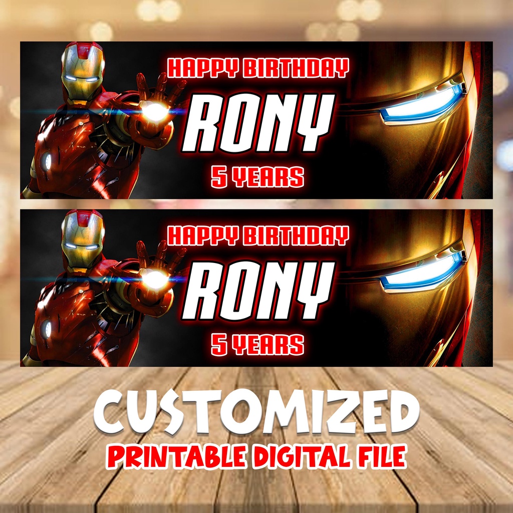 IRON MAN BIRTHDAY BANNER | Shopee Malaysia