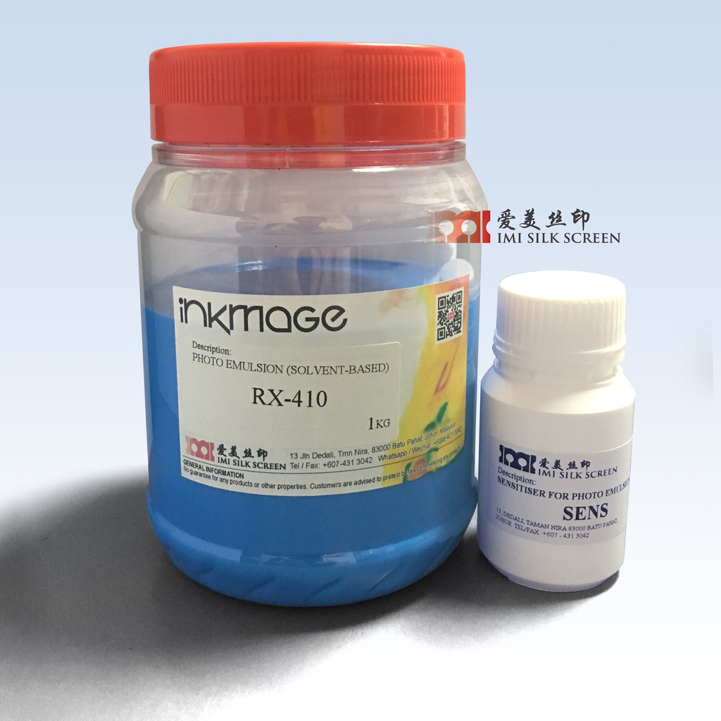 Photo Emulsion for Silk Screen Printing (Solvent-Based / Plastisol Ink ...